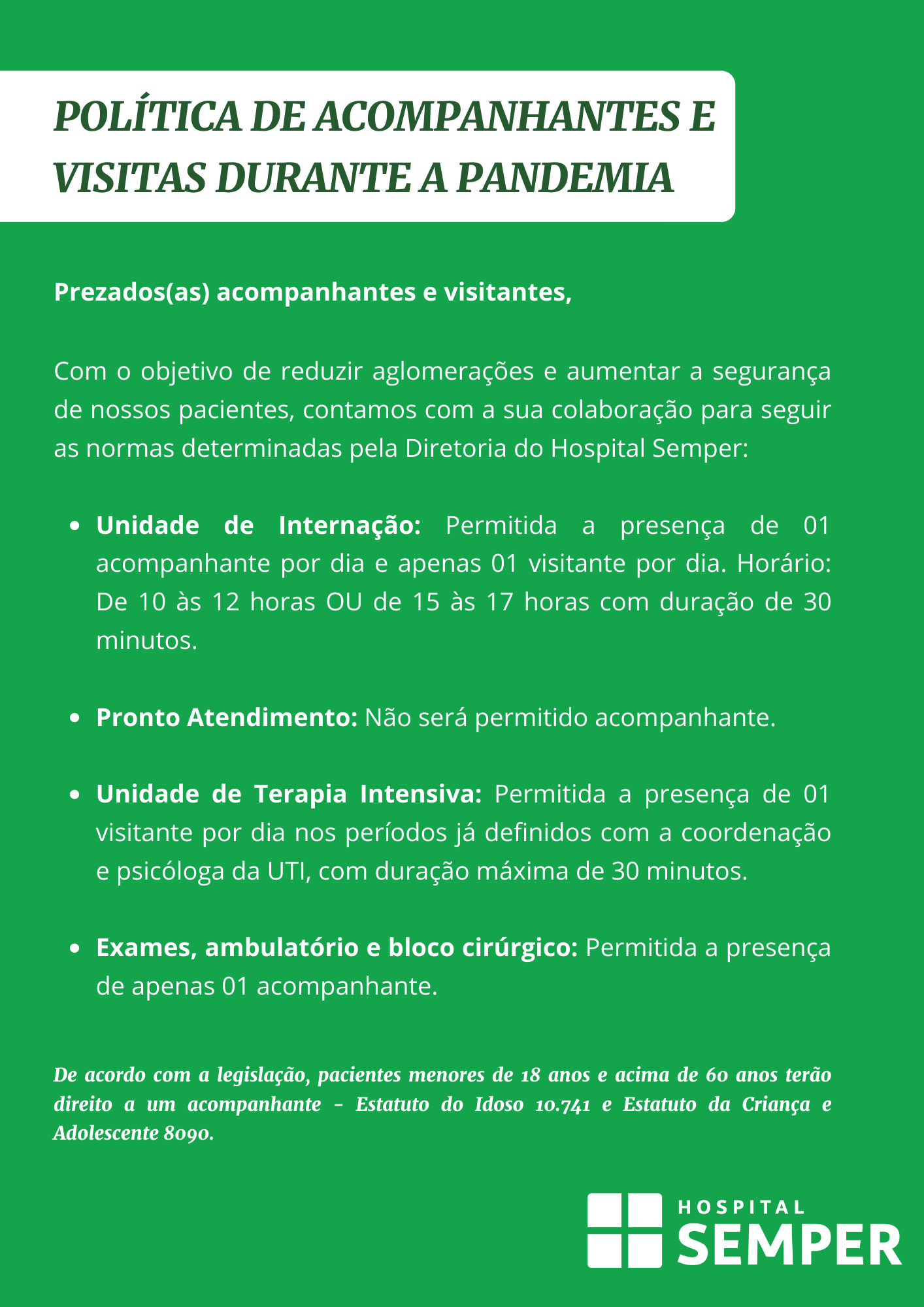 Manual do Paciente - Semper - Cuidando bem, sempre.